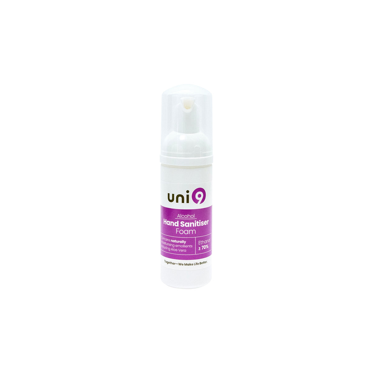 Uni9 Alcohol Hand Sanitiser - Foam - 50ml — Vivalife Healthcare LTD