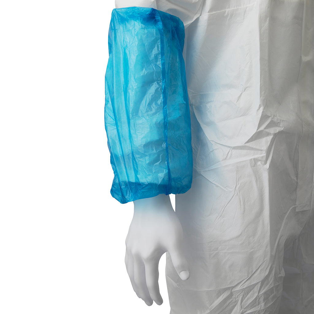 Polyethylene Sleeve Cover, Blue - 1 Pr In Sachet — Vivalife Healthcare LTD