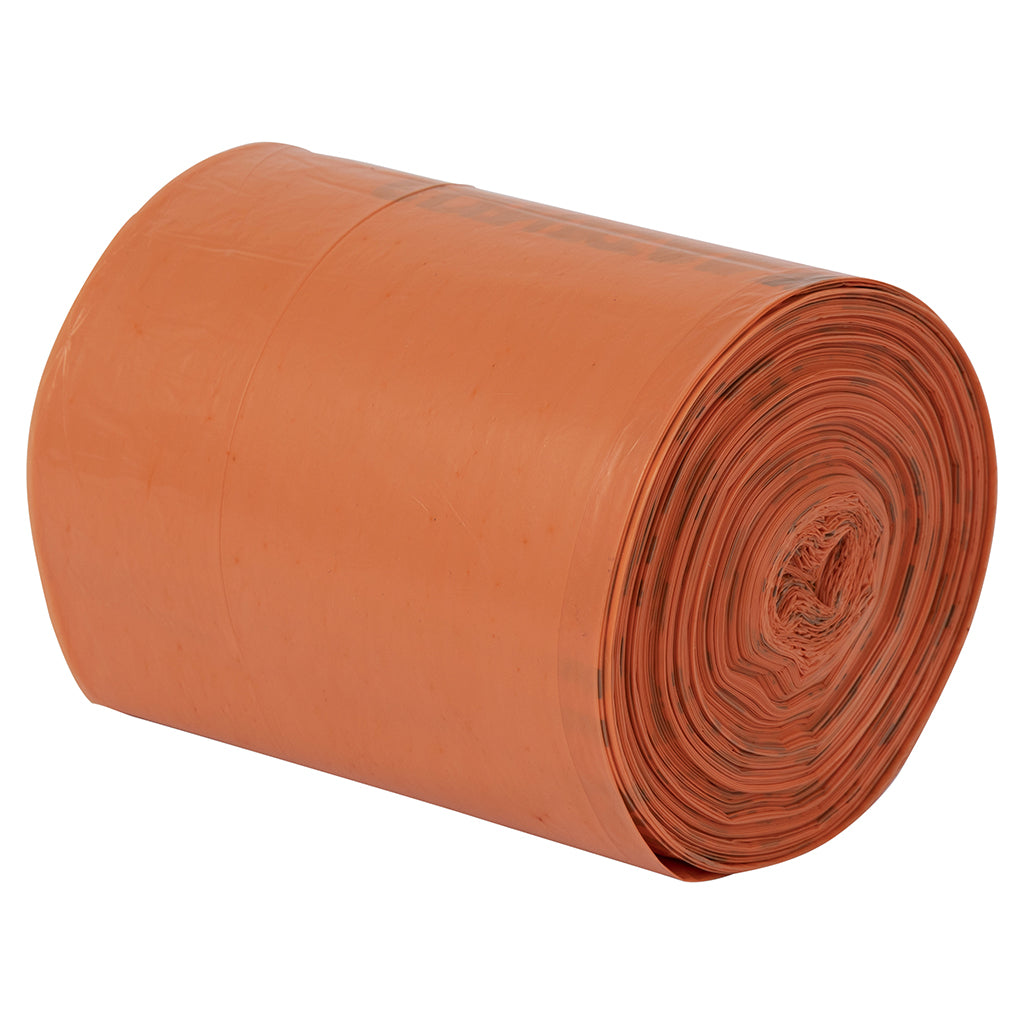 Orange Clinical Waste Bags Small - 11/17 x 26" - Roll of 50 — Vivalife ...