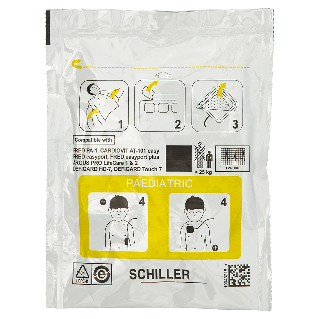 Schiller FEPP, DGT7, DGHD7 Paediatric Defib Pads - One Pair — Vivalife ...